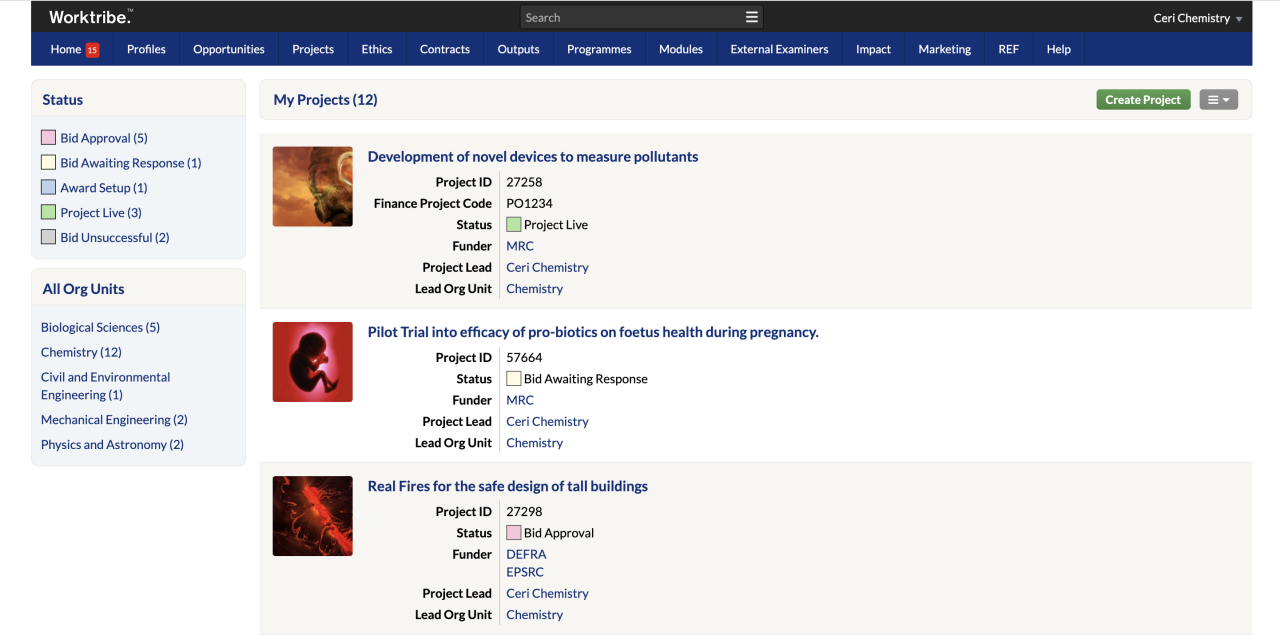 Worktribe Opportunities - Worktribe