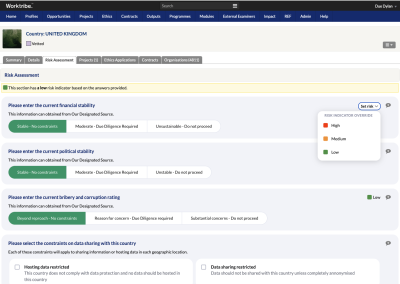 Research management - Worktribe